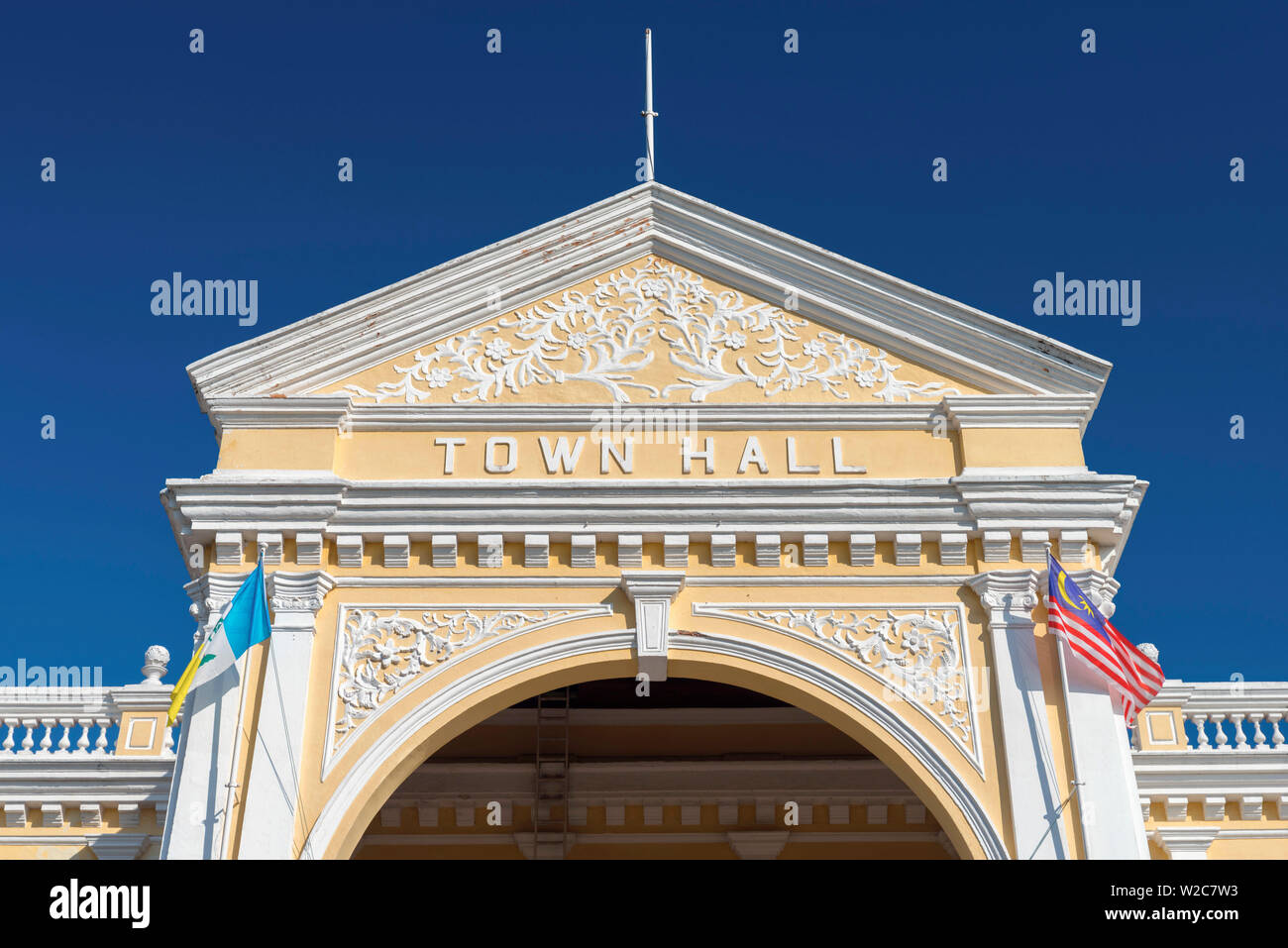 Malaysia, Penang, Georgetown, Town Hall Stock Photo - Alamy
