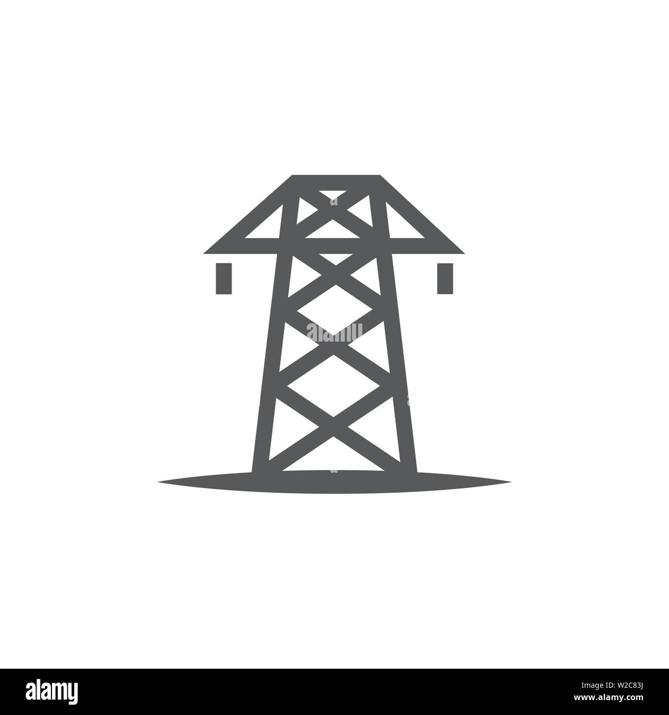 Electrical transmission tower on Stock Vector Images - Alamy