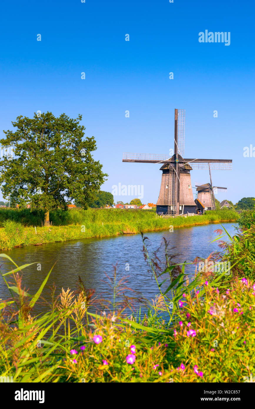 Netherlands, North Holland, Schermer Windmill Complex Stock Photo - Alamy