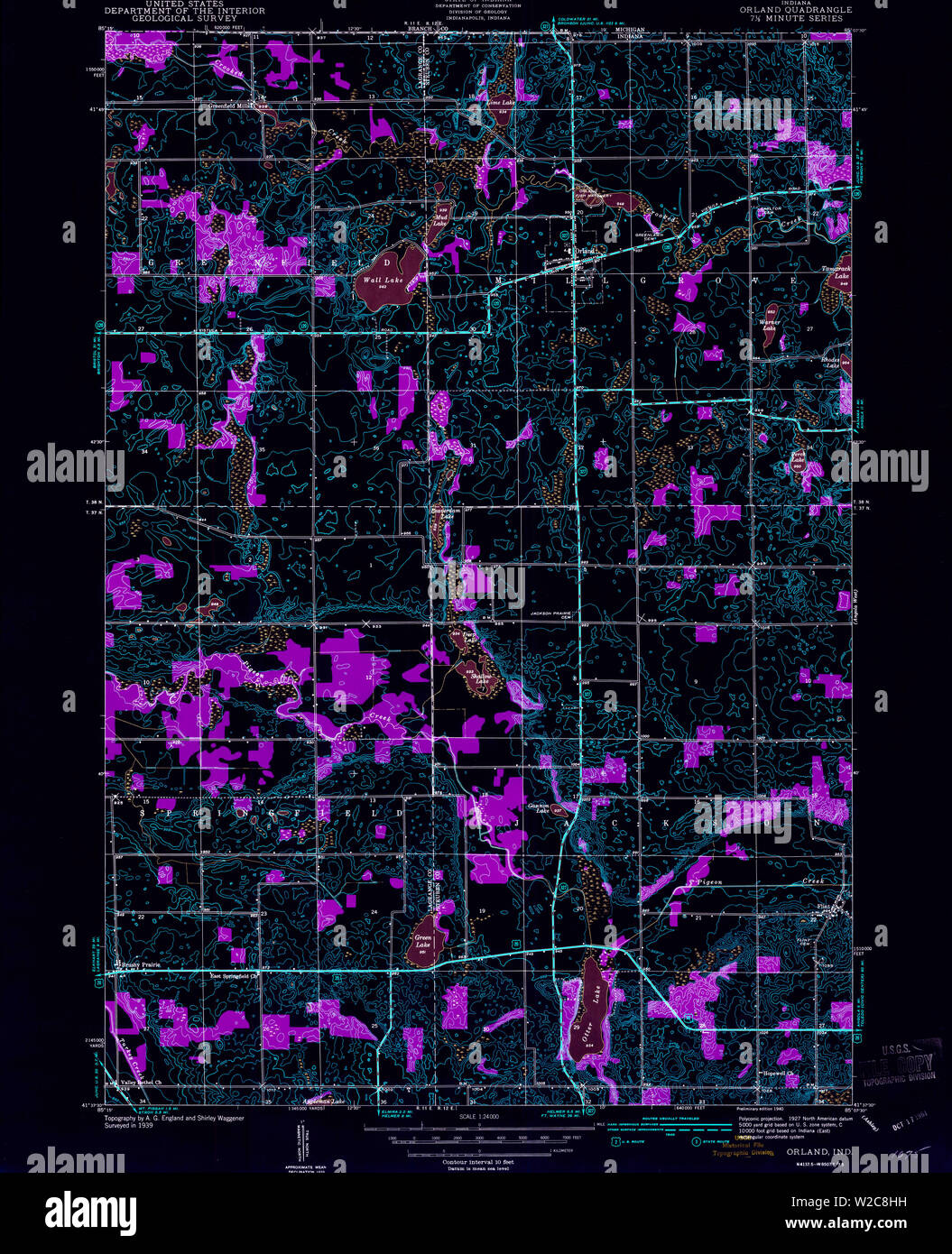 Map of orland hi-res stock photography and images - Alamy