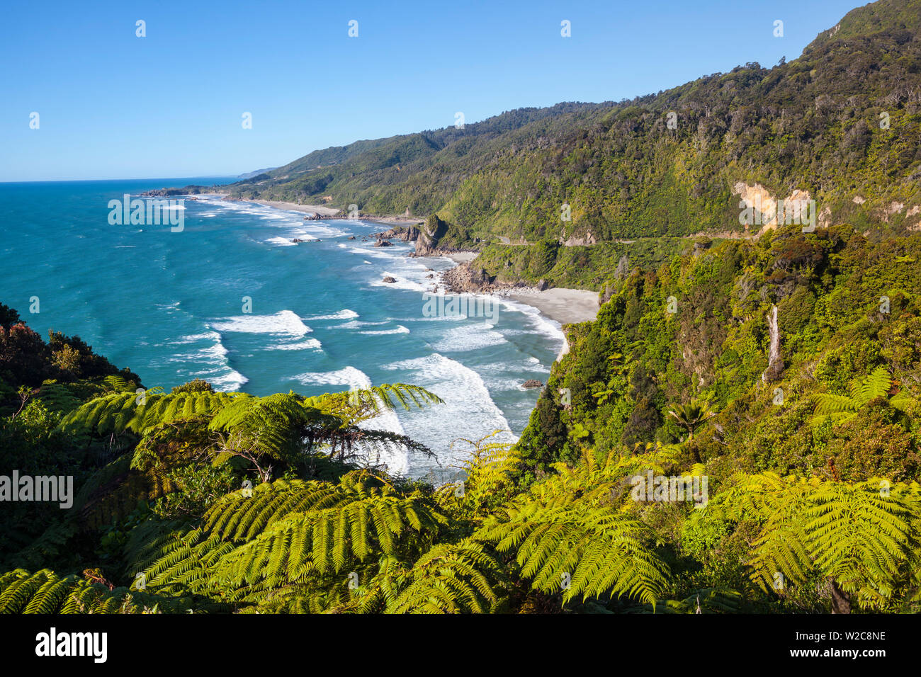 Dramatic coastal landscape, Punakaiki, West Coast, South Island, New ...