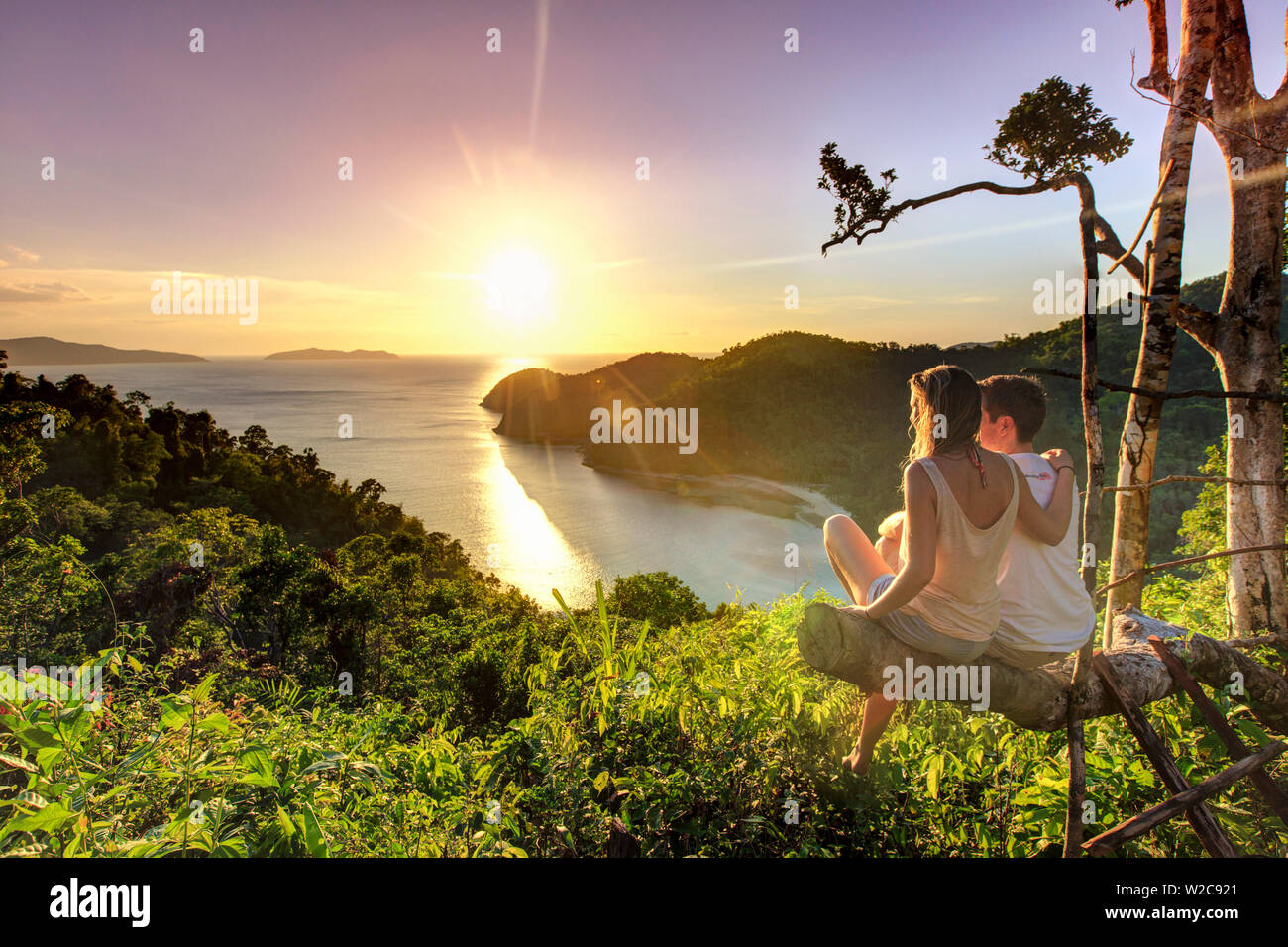 Philippines, Palawan, Port Barton, Turtle Bay (MR Stock Photo - Alamy