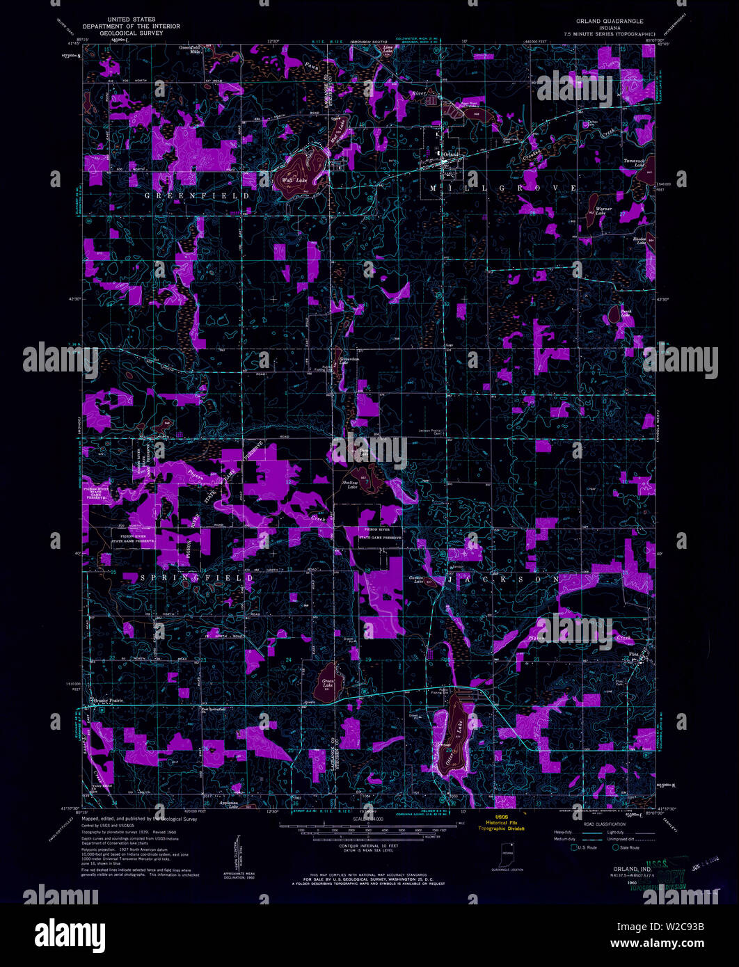 Map of orland hi-res stock photography and images - Alamy