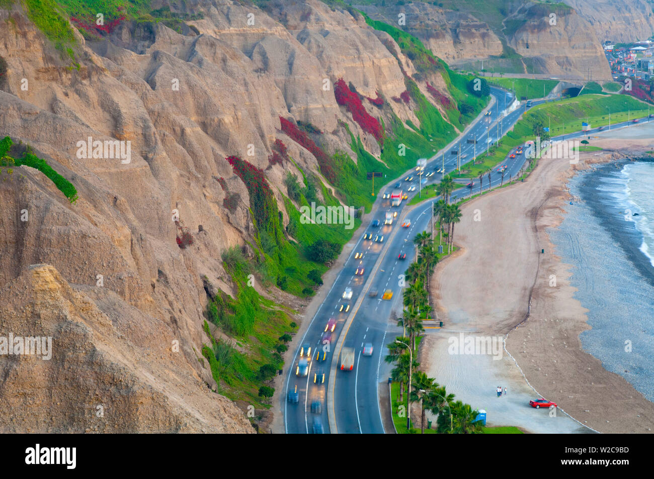 Peru, Lima, Pacific Cliffs, Costa Verde, Miraflores District, Pan ...