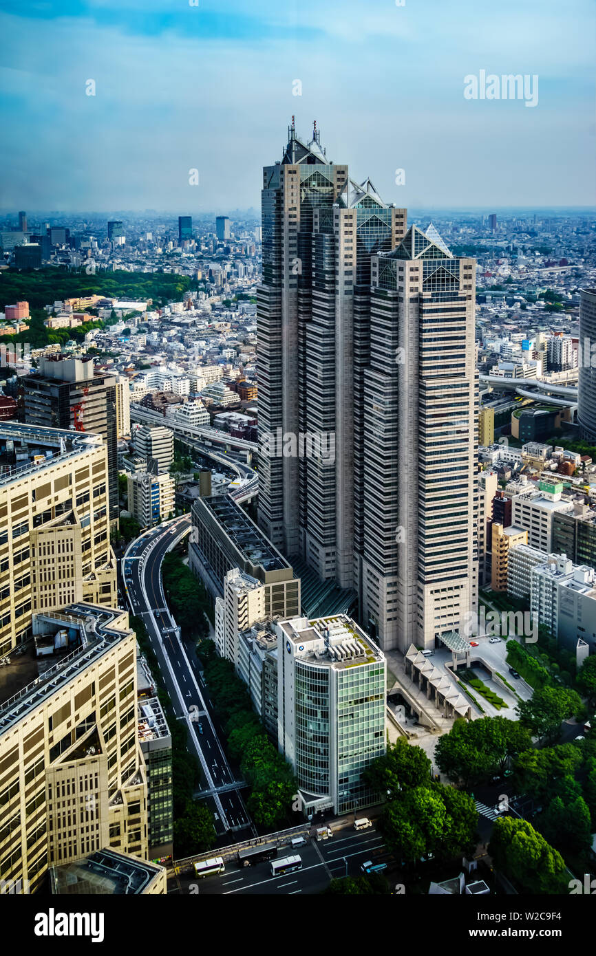 Tokyo, Japan - May 10, 2019: Beautiful Tokyo cityscape, viewing from ...