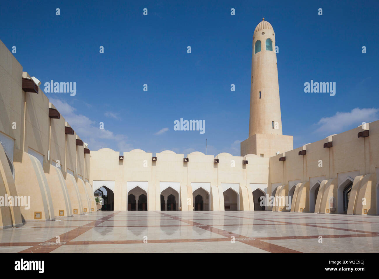Qatar, Doha, Abdul Wahhab Mosque, The State Mosque of Qatar, exterior ...