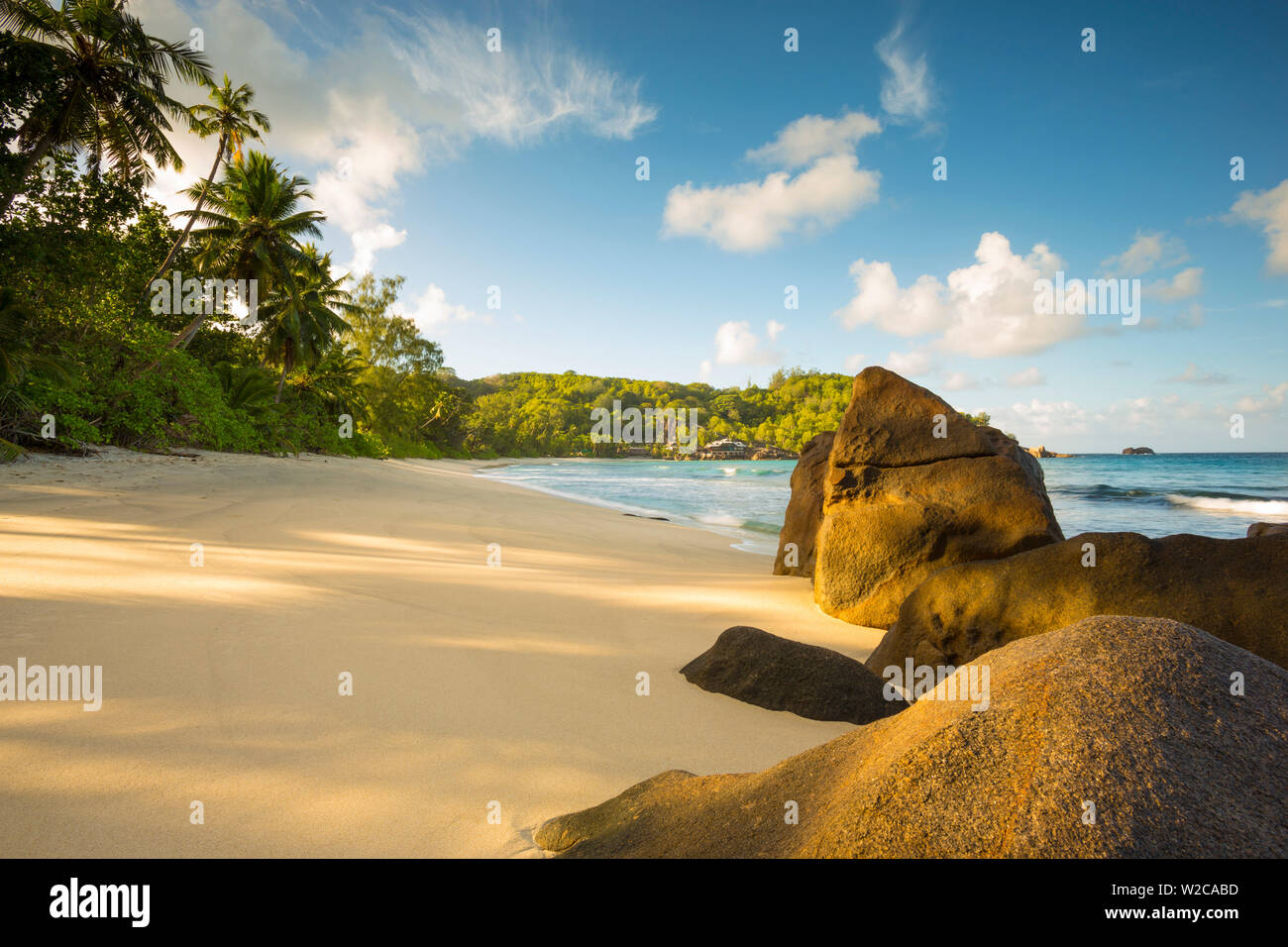 Tropical beach, southern Mahe, Seychelles Stock Photo - Alamy