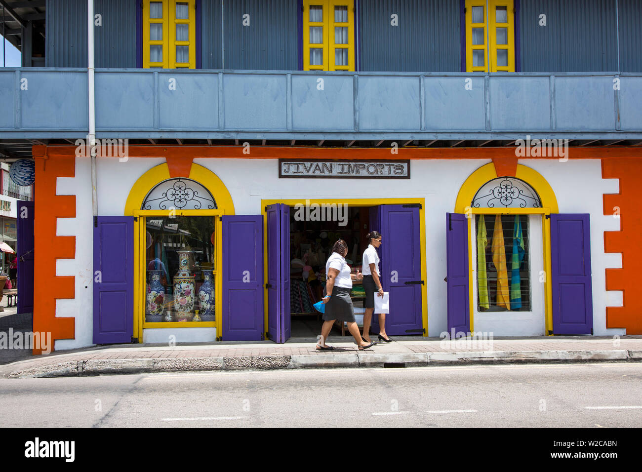 Colourful building in Victoria, Mahe, Seychelles Stock Photo - Alamy