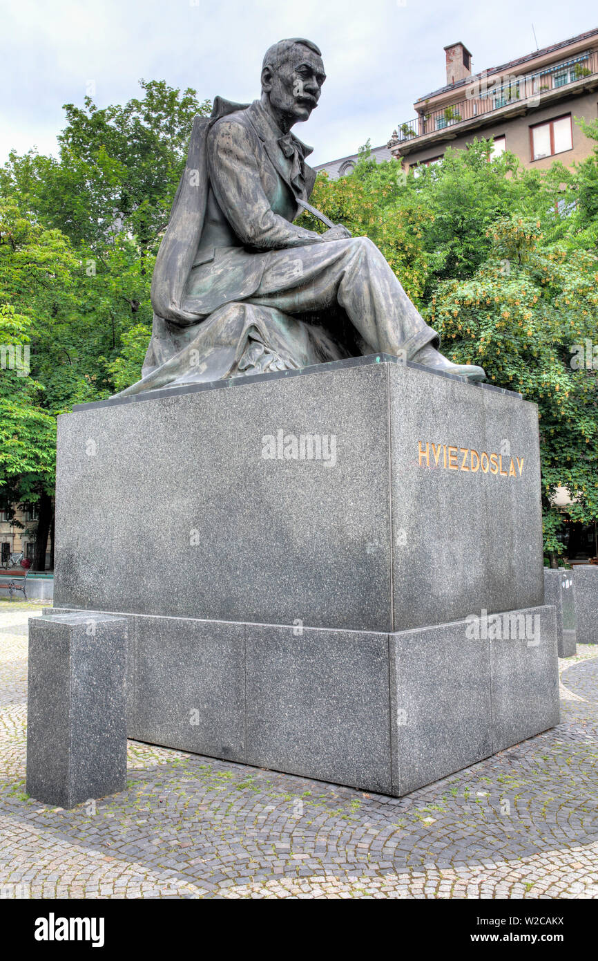 Statue of poet Pavol Orszagh Hviezdoslav, Bratislava, Slovakia Stock ...