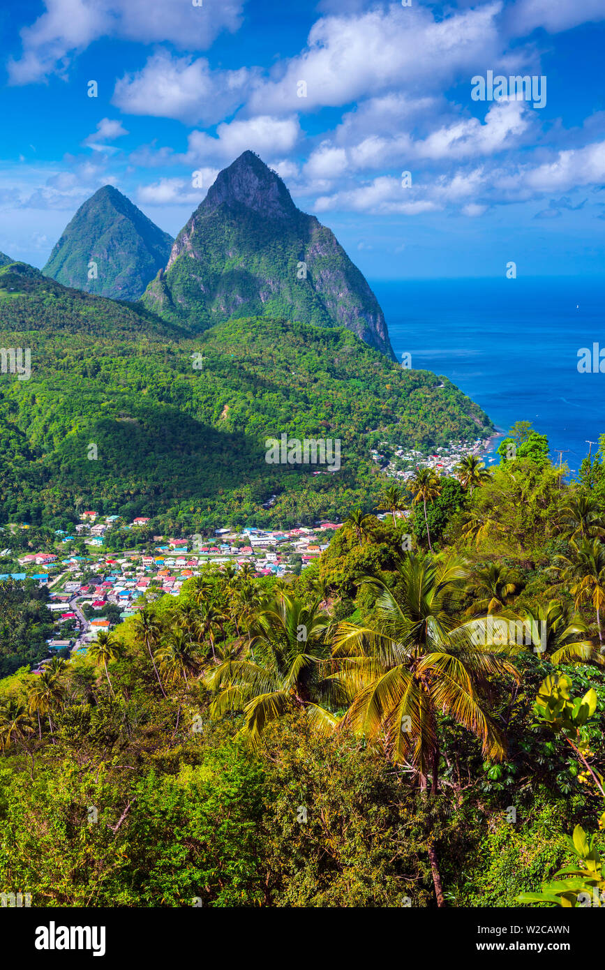 St lucia gros piton view hi-res stock photography and images - Alamy