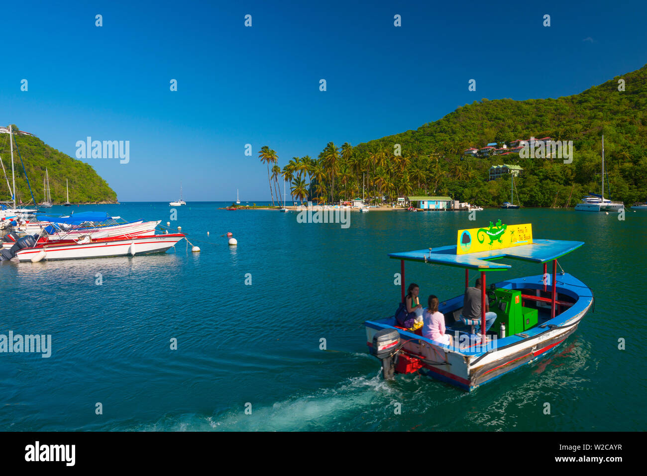 Caribbean, St Lucia, Marigot, Marigot Bay Stock Photo - Alamy