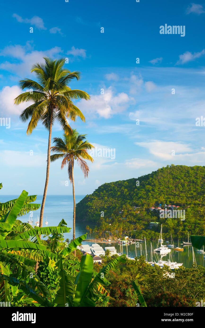 Caribbean, St Lucia, Marigot, Marigot Bay Stock Photo - Alamy