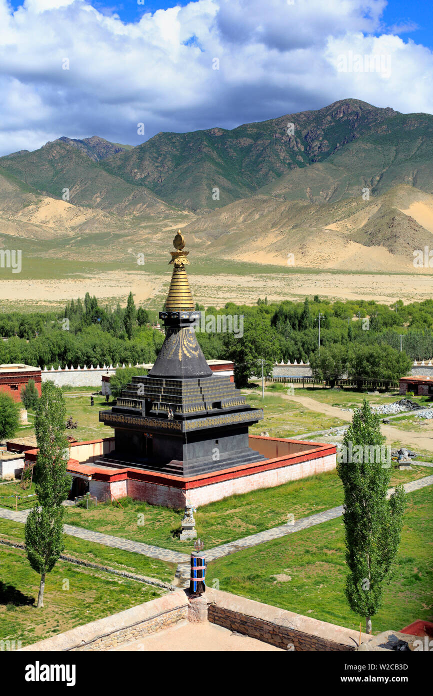Stupa, Samye Monastery (Samye Gompa), Dranang, Shannan Prefecture ...