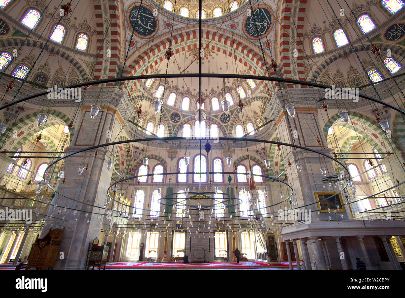 Interior, Fatih Mosque, Istanbul, Turkey Stock Photo - Alamy