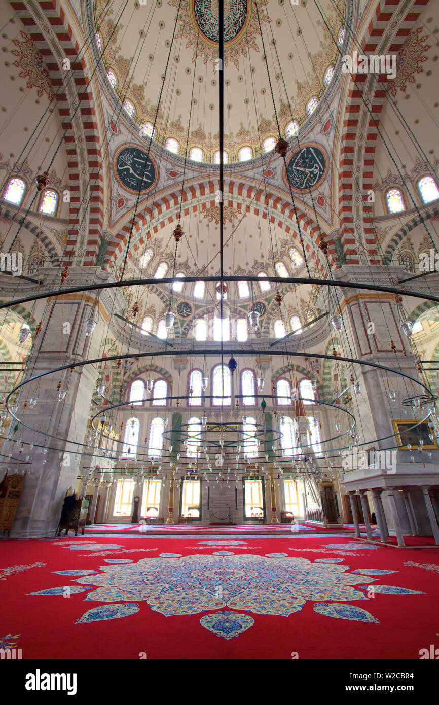 Interior, Fatih Mosque, Istanbul, Turkey Stock Photo - Alamy
