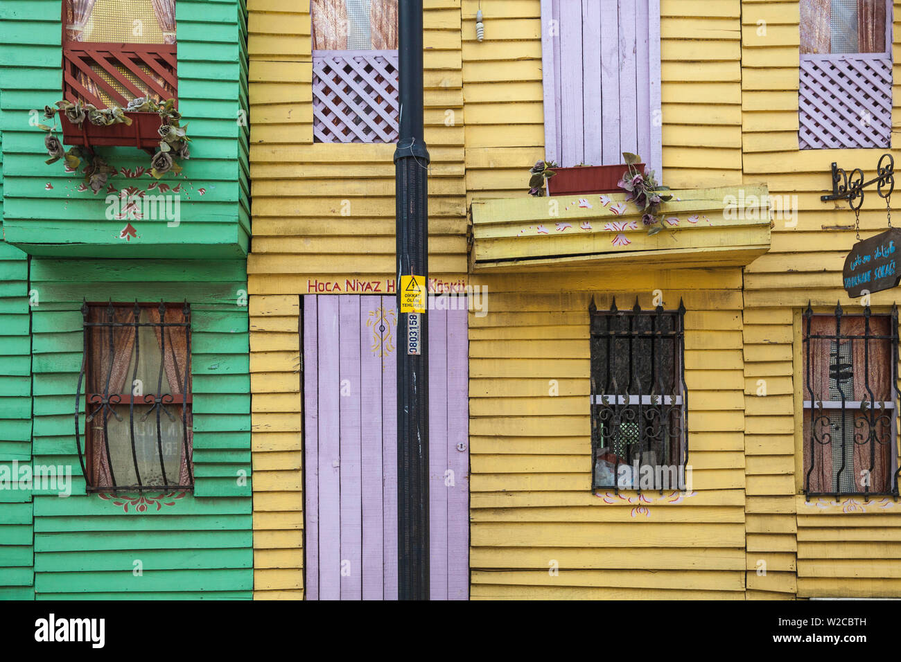 Turkey, Istanbul, Sultanahmet, Historic Ottoman wooden houses Stock ...