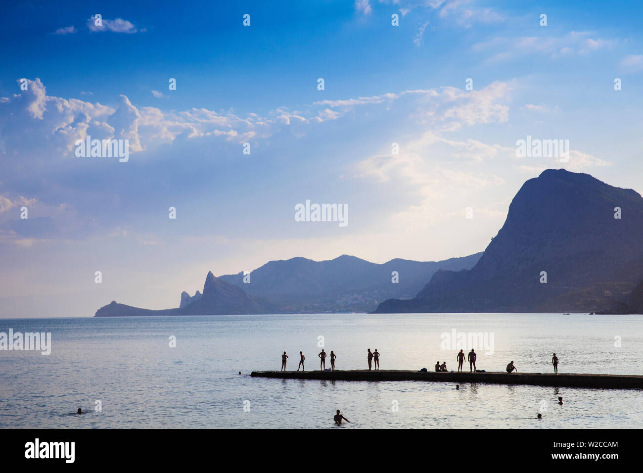 Ukraine, Crimea, Sudak, Beachfront Stock Photo - Alamy