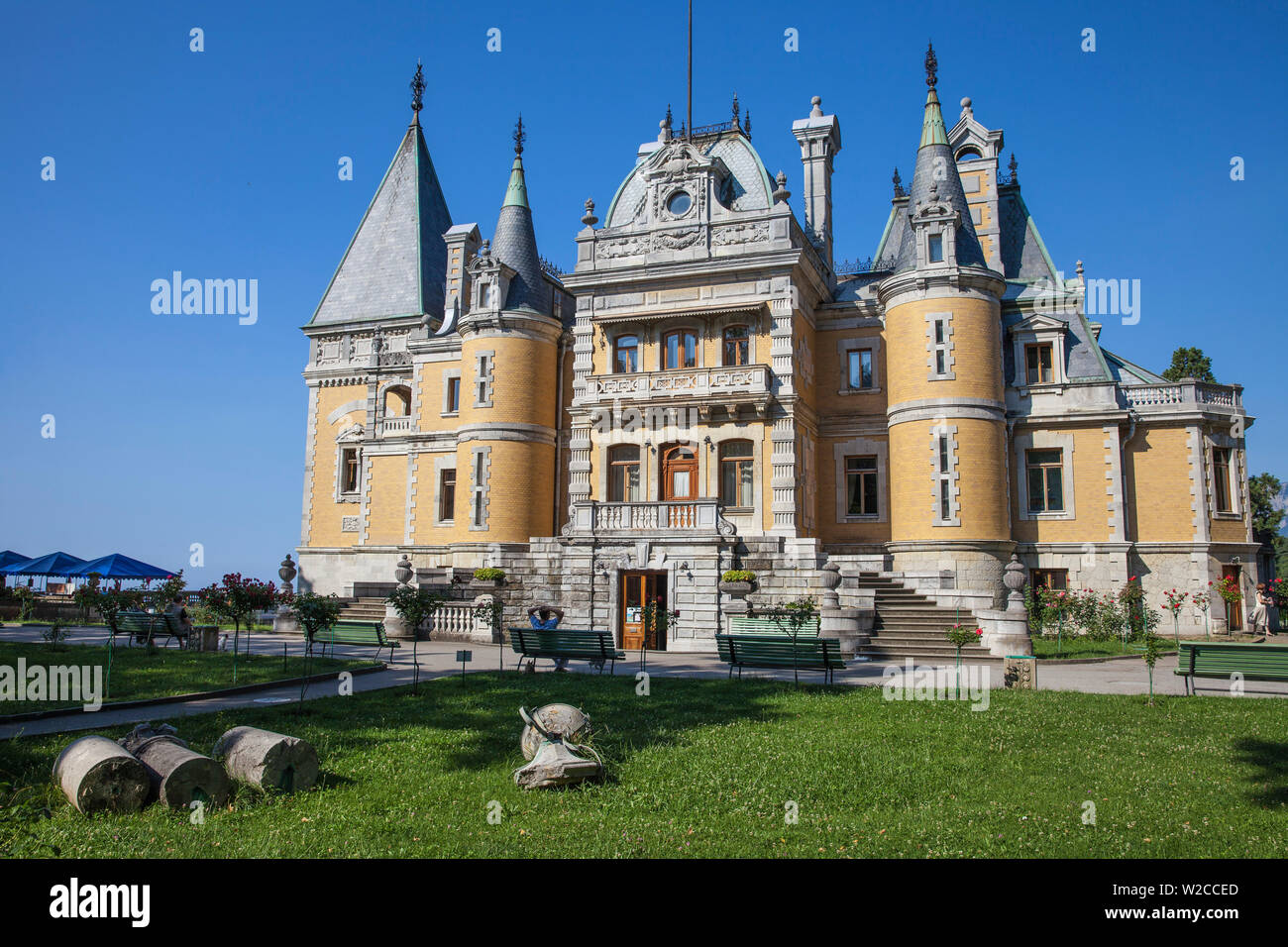 Ukraine, Crimea, Yalta, Massandra Palace summer palace and home of Tsar ...