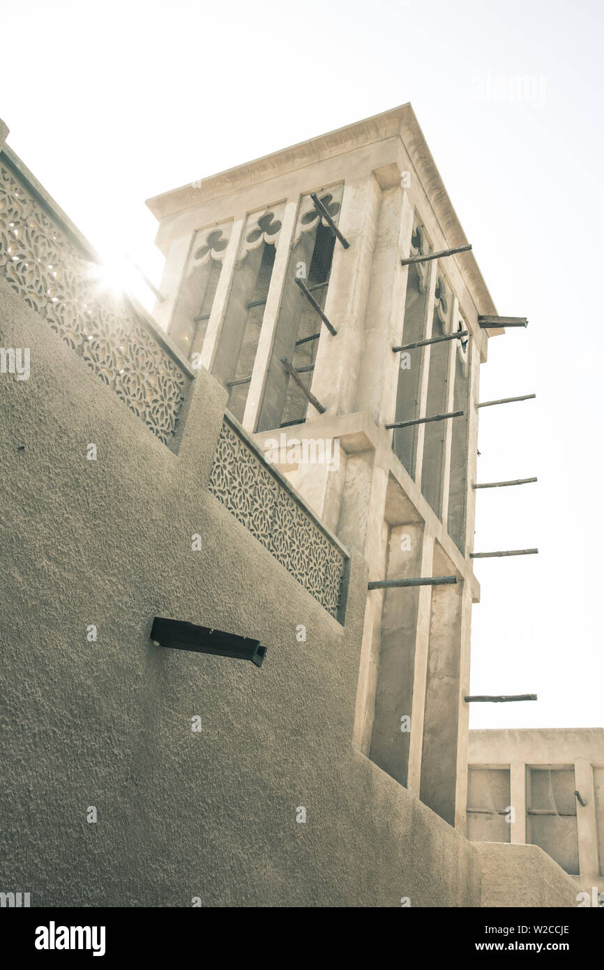 Bastakia Quarter, Bur Dubai, Dubai Creek, Dubai, United Arab Emirates ...