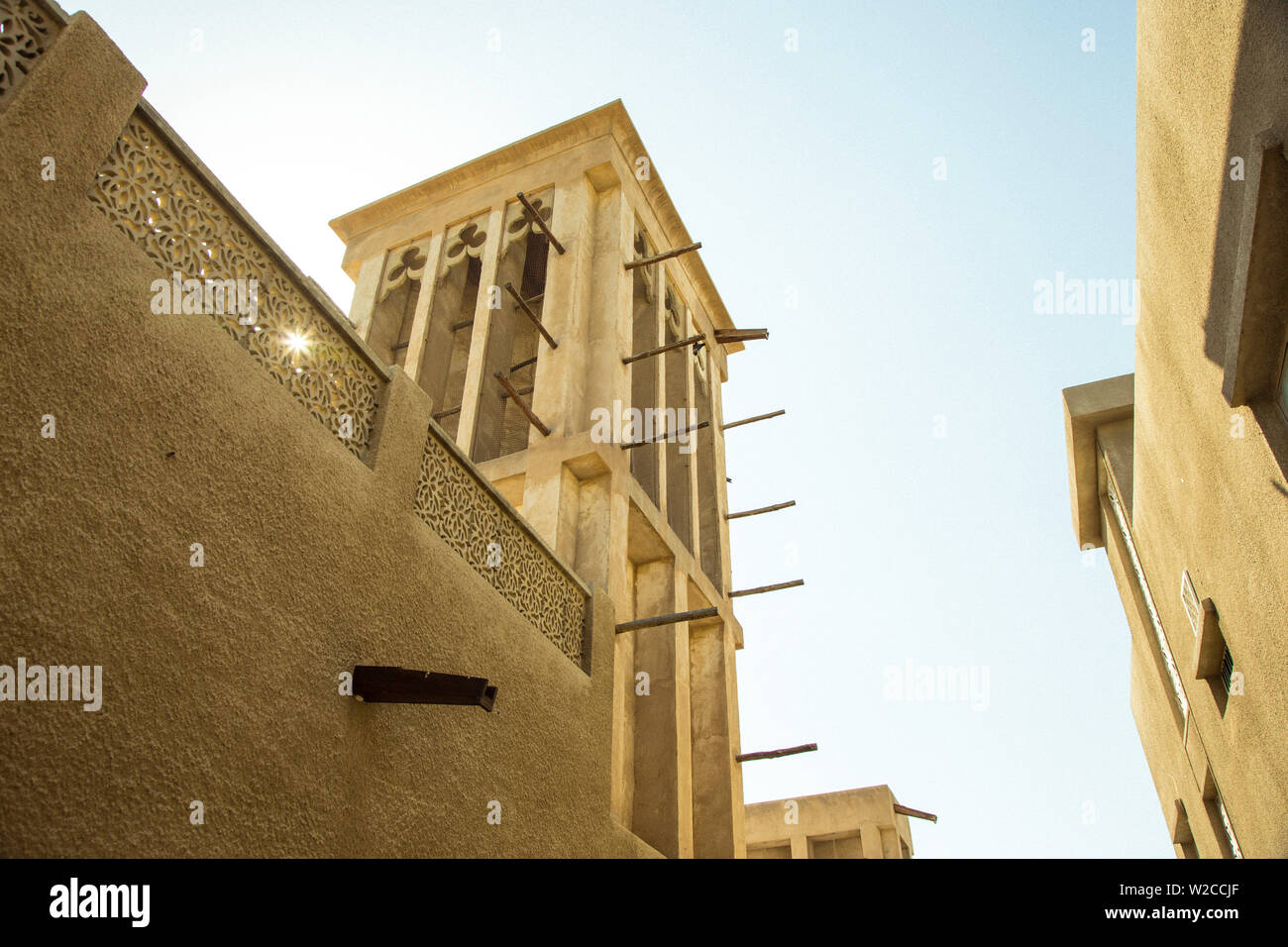 Bastakia Quarter, Bur Dubai, Dubai Creek, Dubai, United Arab Emirates ...