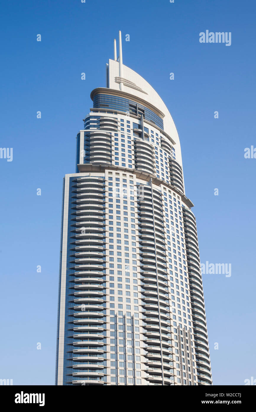 UAE, Dubai, Downtown Dubai, The Address Downtown Hotel, exterior Stock ...