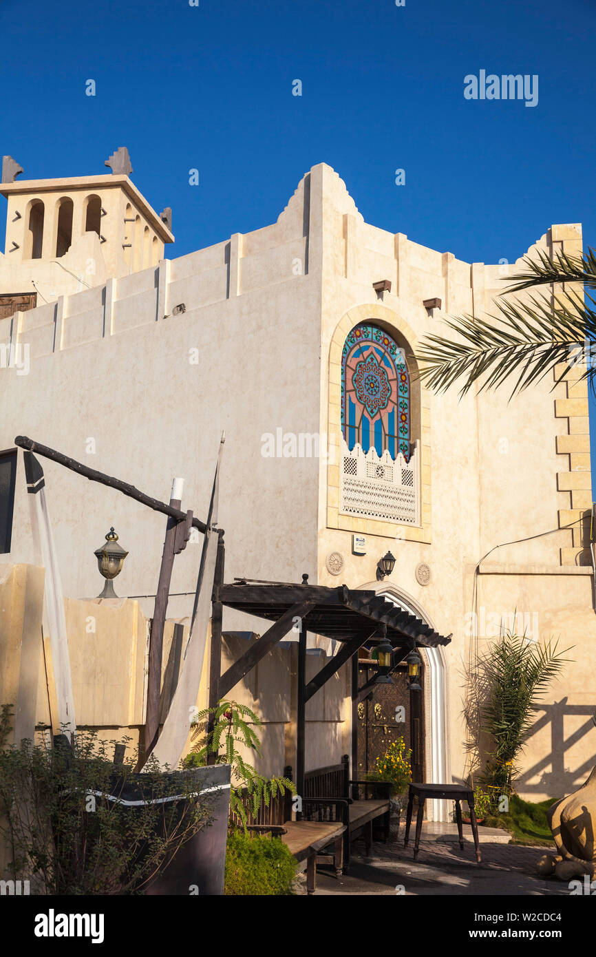 Bahrain, Manama, Restored traditional building near Al Khamis mosque ...