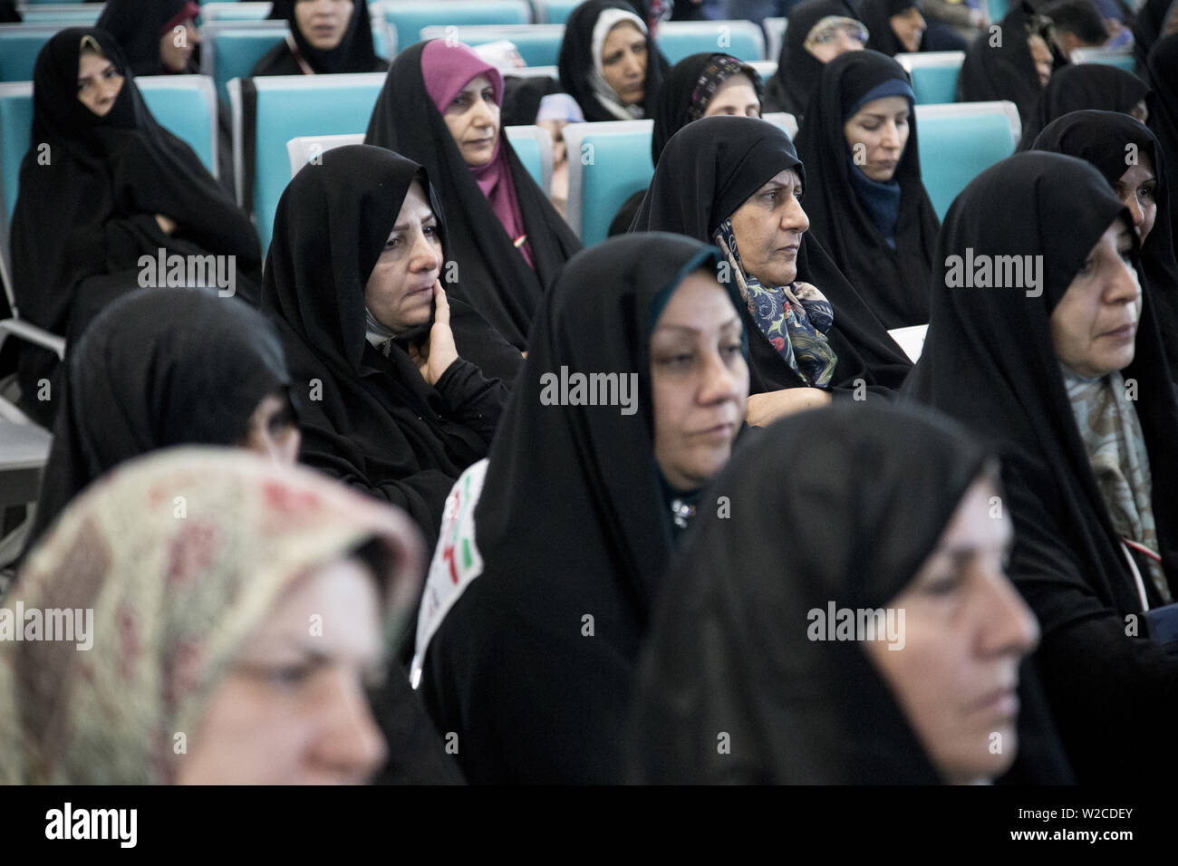 Tehran, Tehran, IRAN. 8th July, 2019. Iranian Muslims ready to board a ...