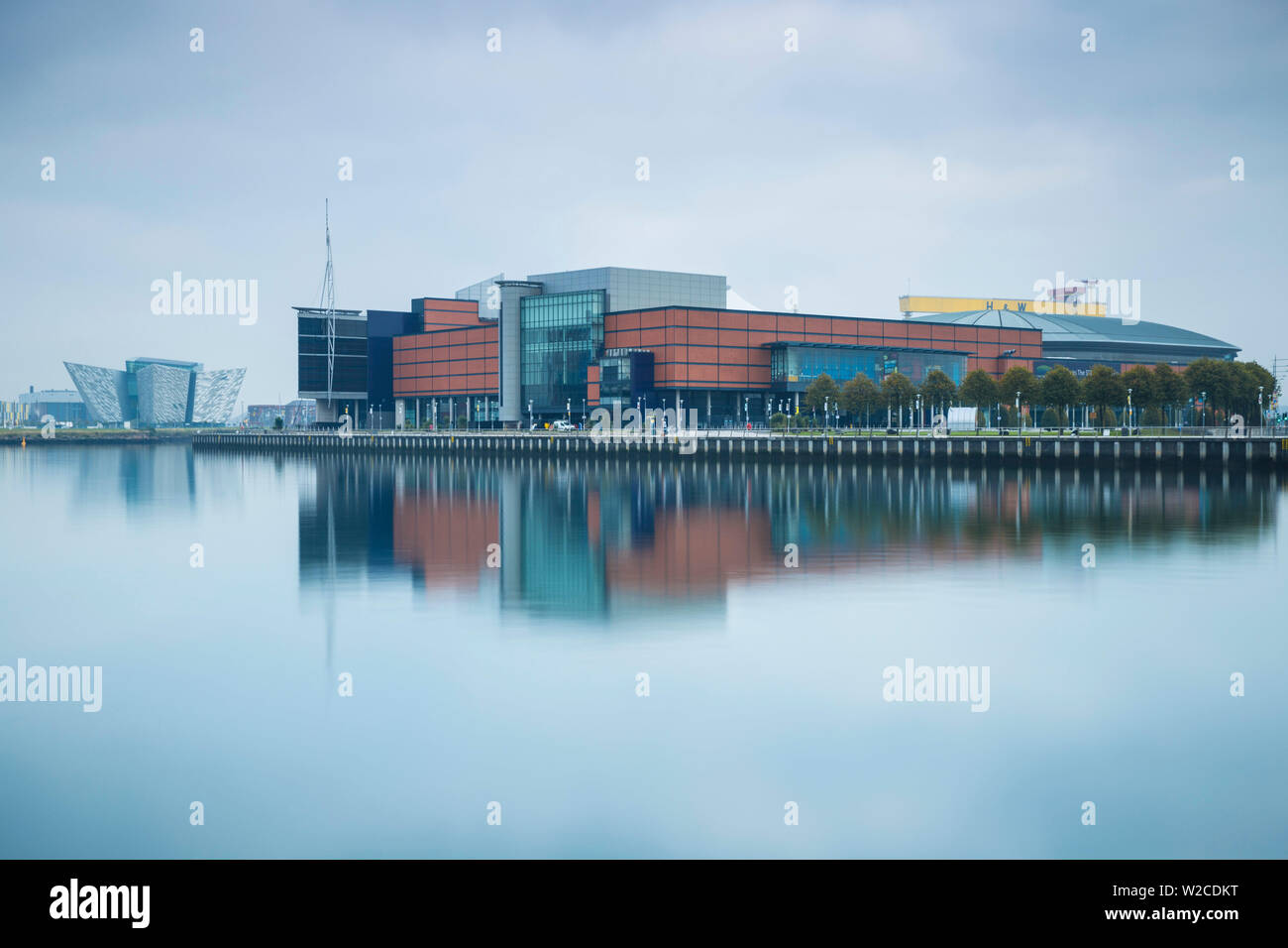 United Kingdom, Northern Ireland, Belfast, View of the Titanic Belfast ...