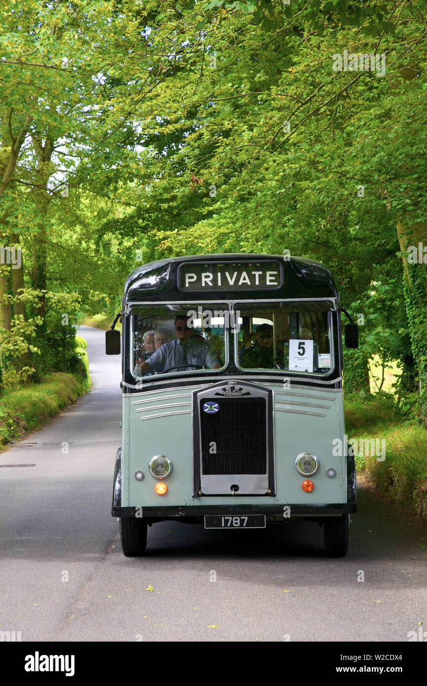 Old Guernsey Bus, Guernsey, Channel Islands Stock Photo - Alamy