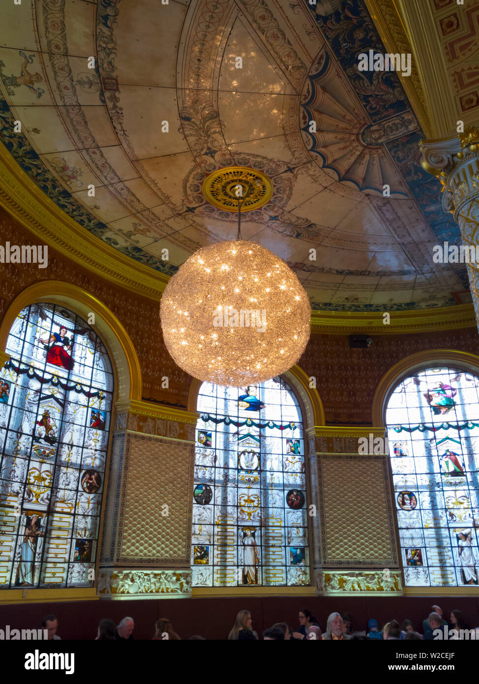 UK, England, London, Victoria and Albert Museum, The Gamble Room Stock ...