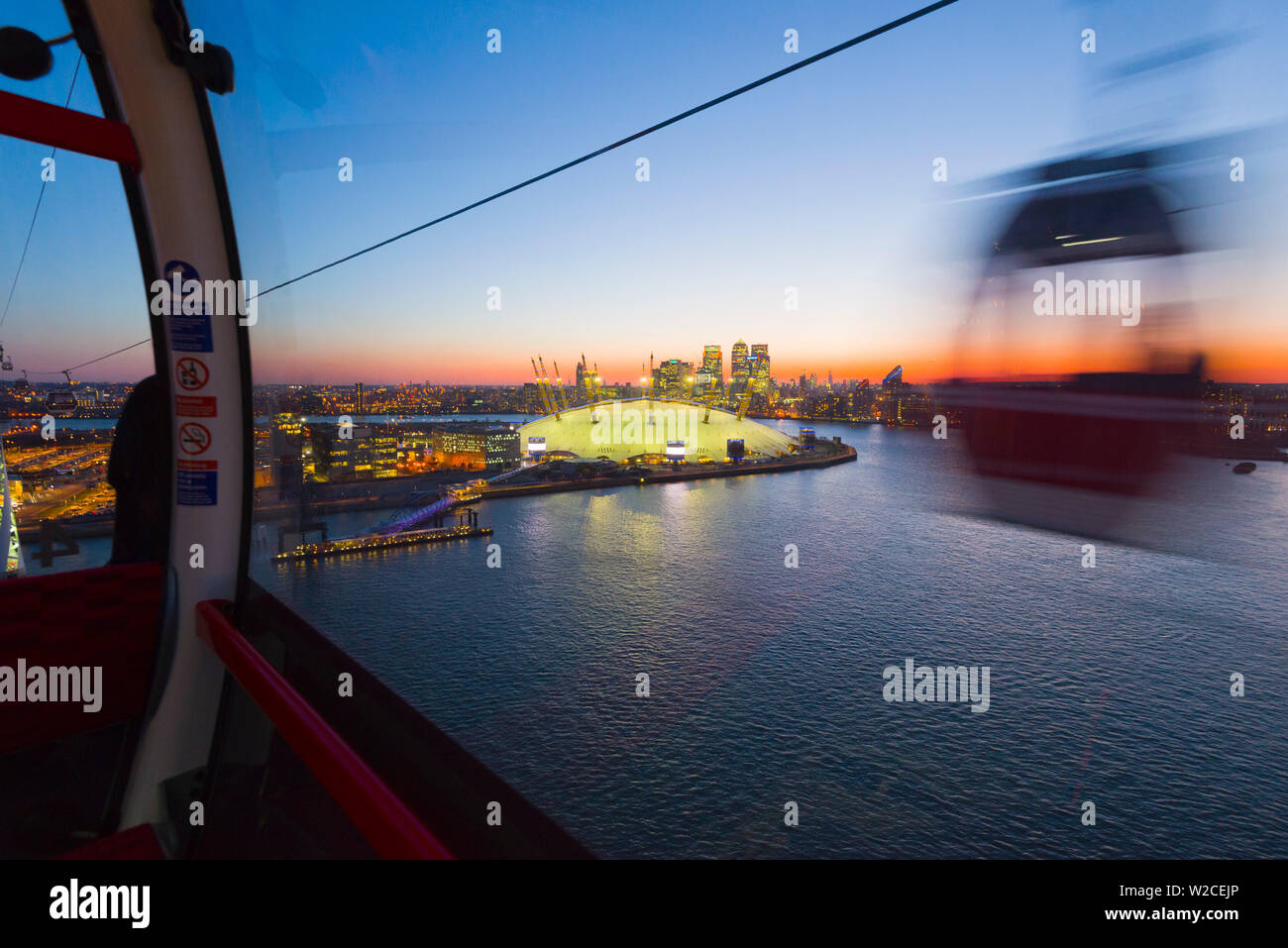 UK, England, London, O2 Arena (formerly Millennium Dome) and Canary ...