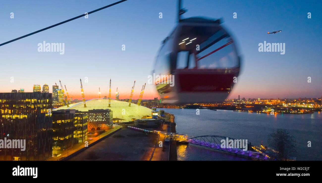 UK, England, London, O2 Arena (formerly Millennium Dome) and Canary ...