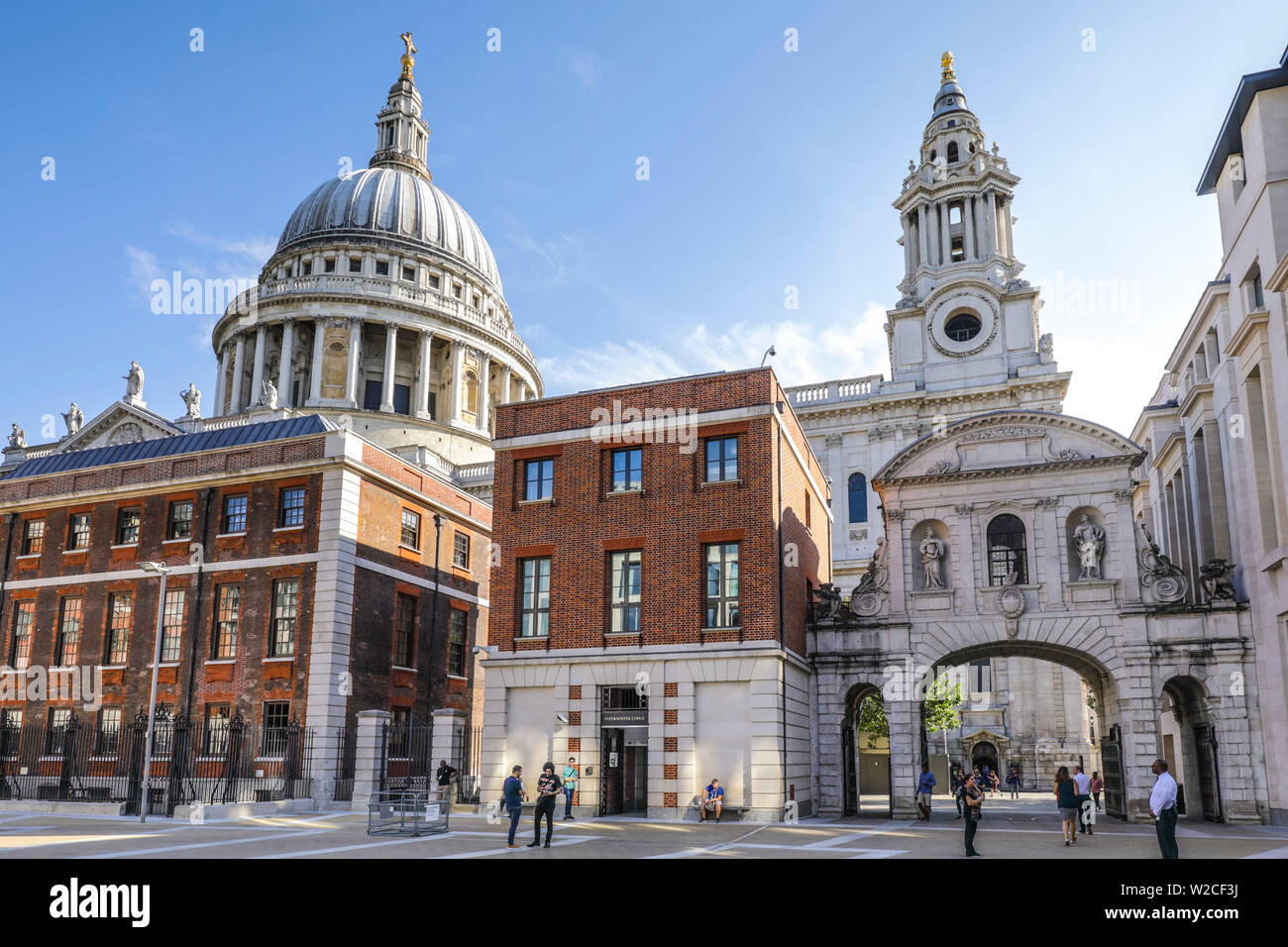 Paternoster Square & St. Paul's Cathedral, London, England, UK Stock ...