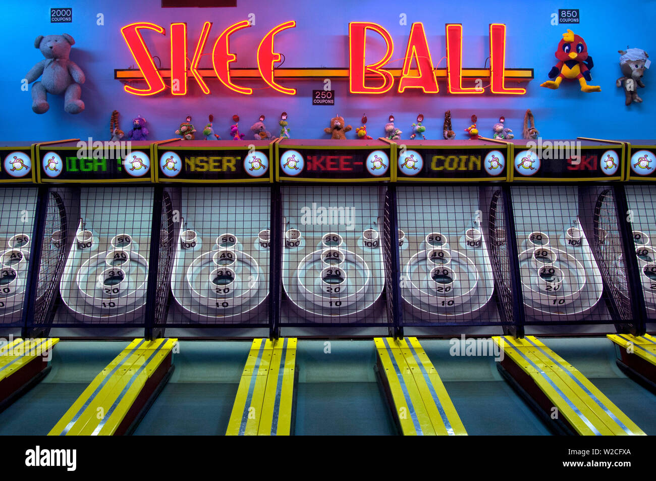 Myrtle Beach, Arcade, Skee Ball, Boardwalk, South Carolina Stock Photo ...