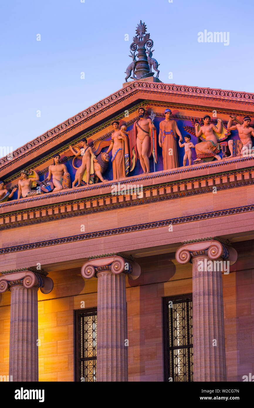 USA, Pennsylvania, Philadelphia, Philadelphia Museum of Art, exterior ...