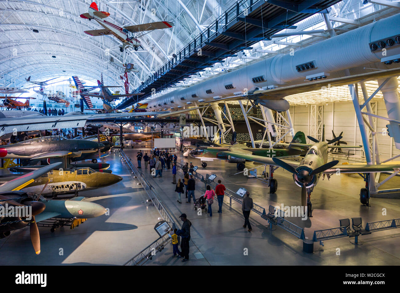 USA, Virginia, Herdon, National Air and Space Museum, Steven F. Udvar ...