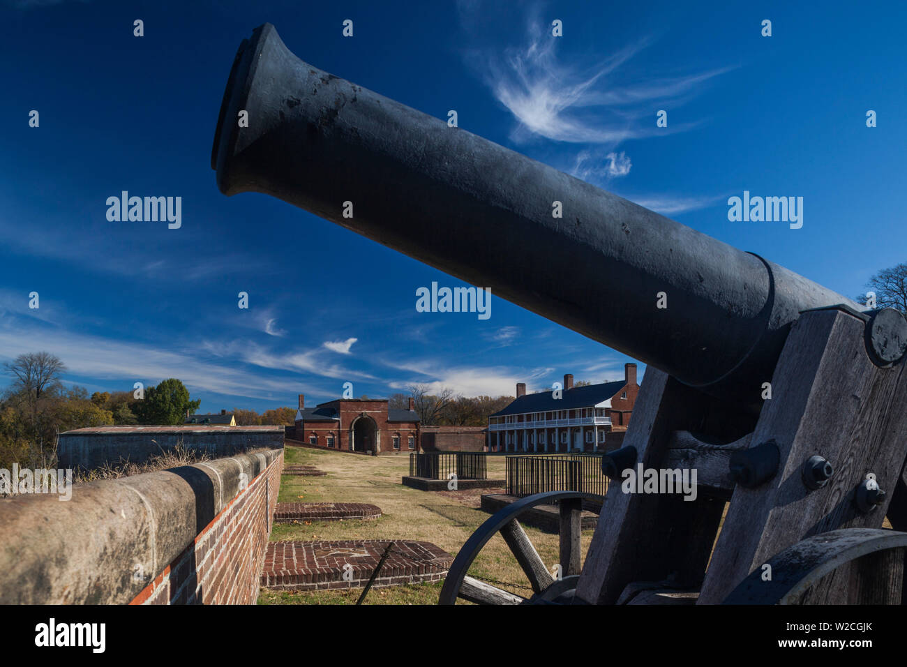 USA, Maryland, Fort Washington, Fort Washington Park, first fortress ...