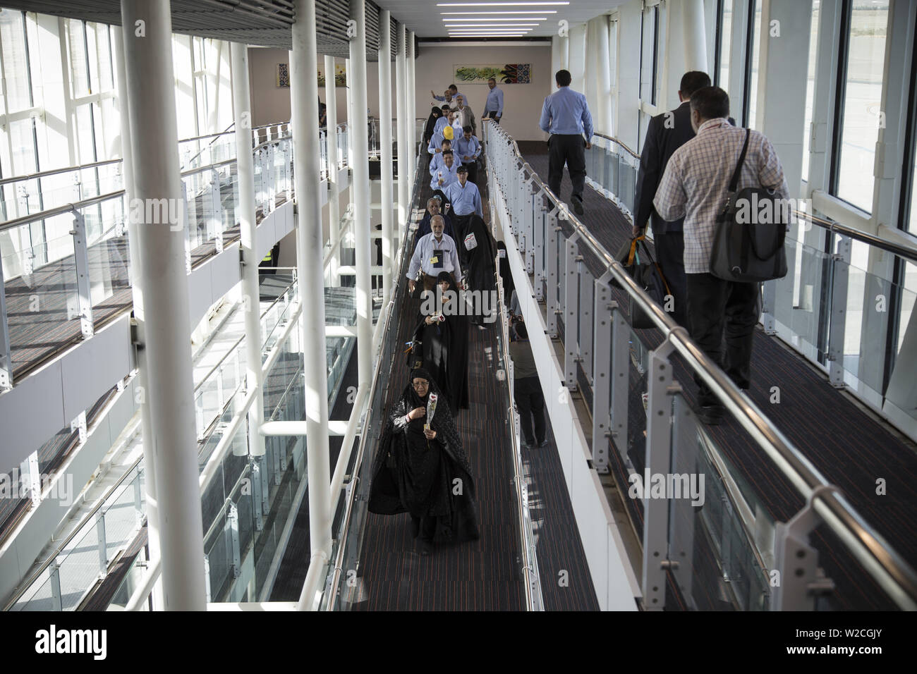 Tehran, Tehran, IRAN. 8th July, 2019. Iranian Muslims ready to board a ...