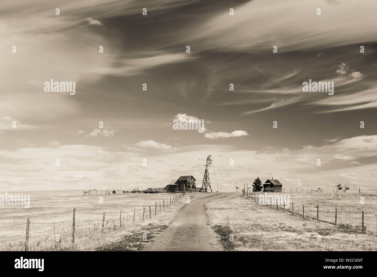 USA, South Dakota, Stamford, 1880 Town, pioneer village, farm Stock ...
