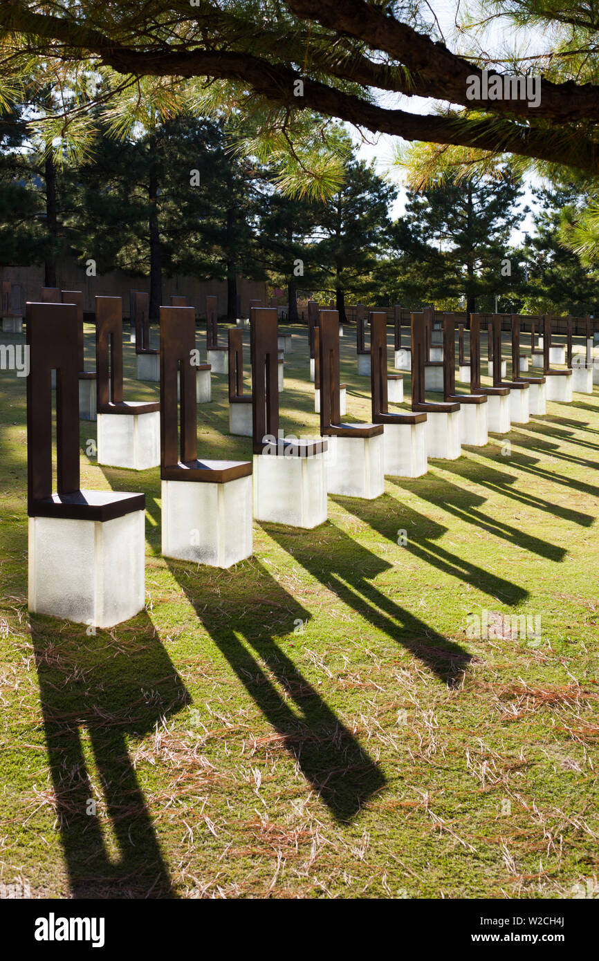 USA, Oklahoma, Oklahoma City, Oklahoma City National Memorial to the ...