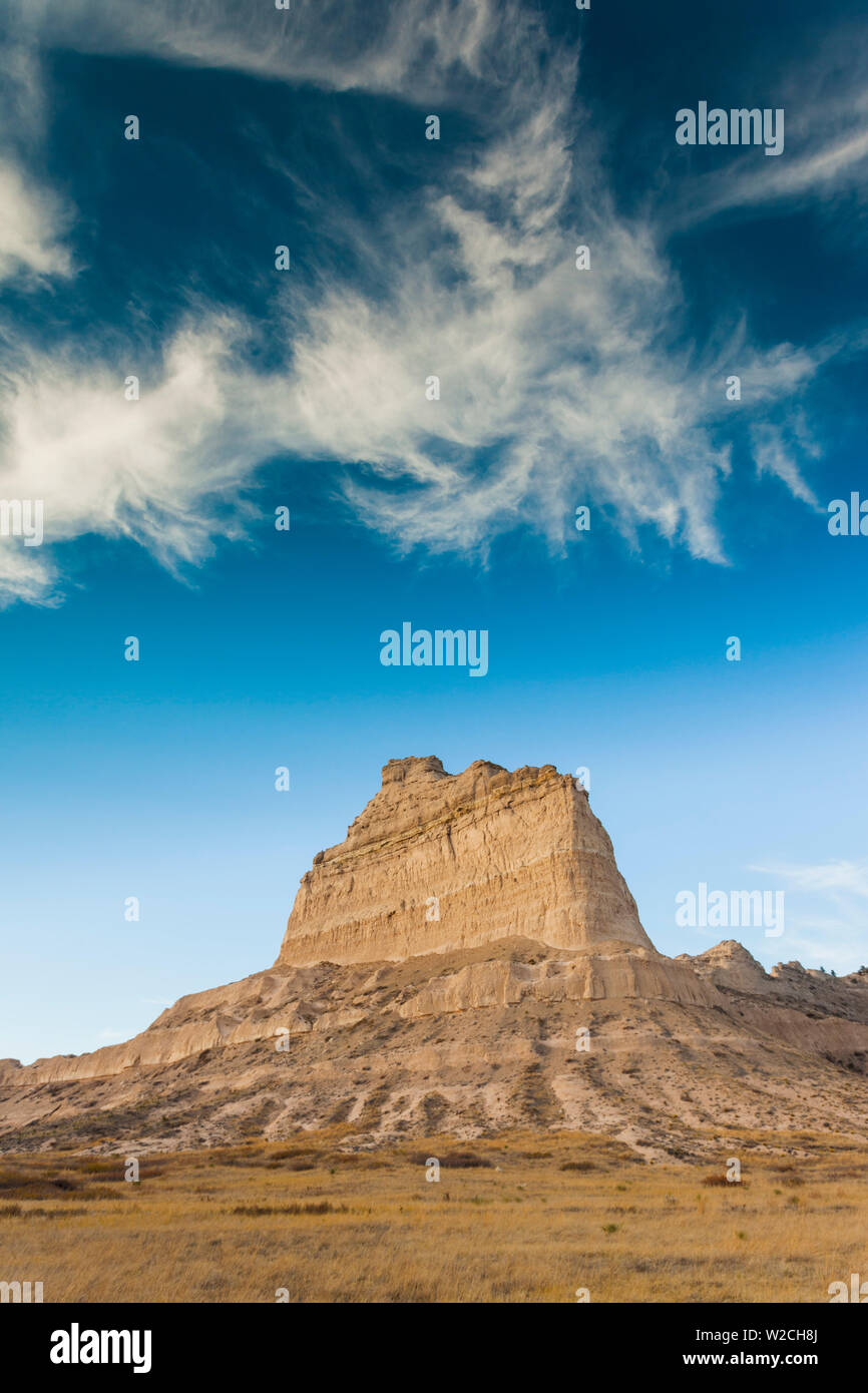 USA, Nebraska, Scottsbluff, Scotts Bluff National Monument Stock Photo ...
