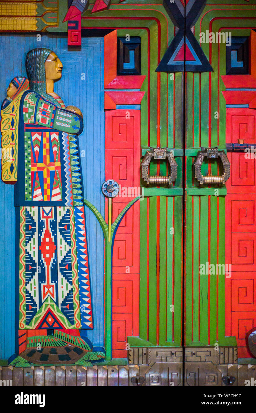 USA, Nebraska, Lincoln, Nebraska State Capitol, legislative chamber ...