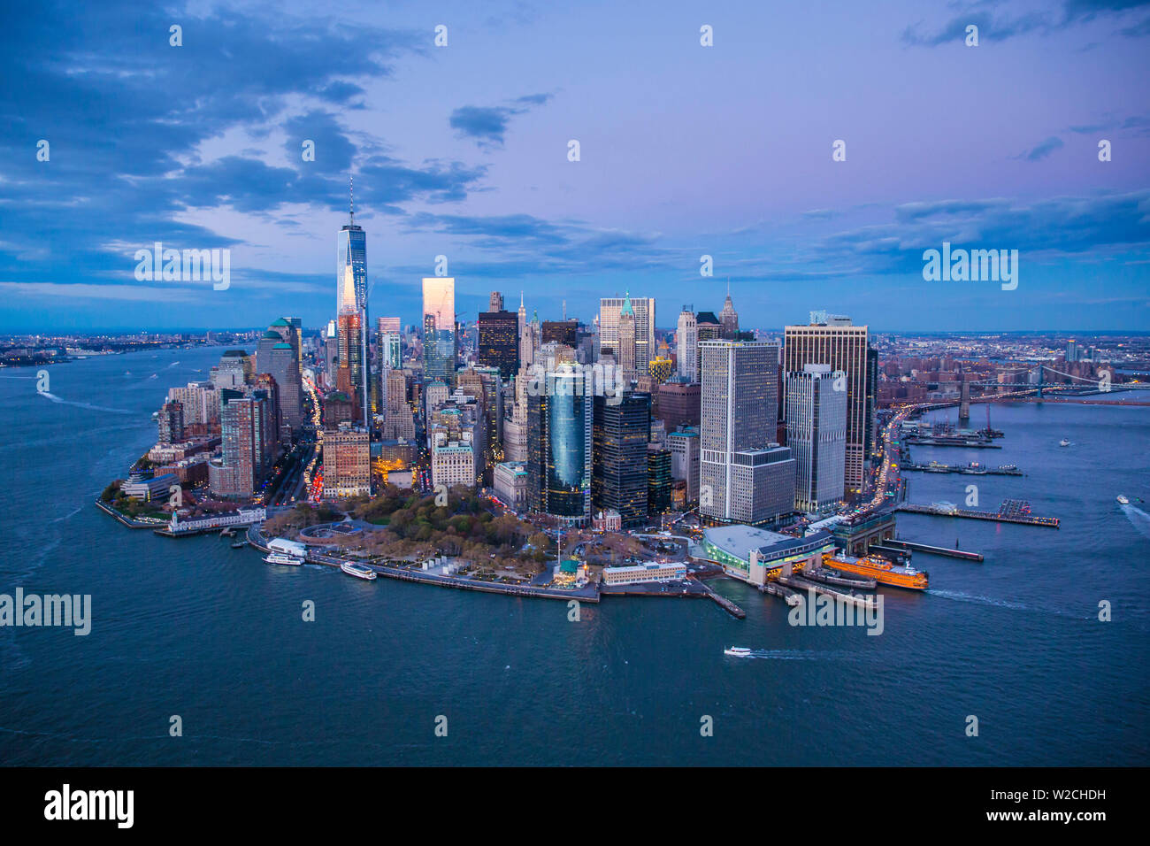 One World Trade Center and Lower Manhattan, New York City, New York ...