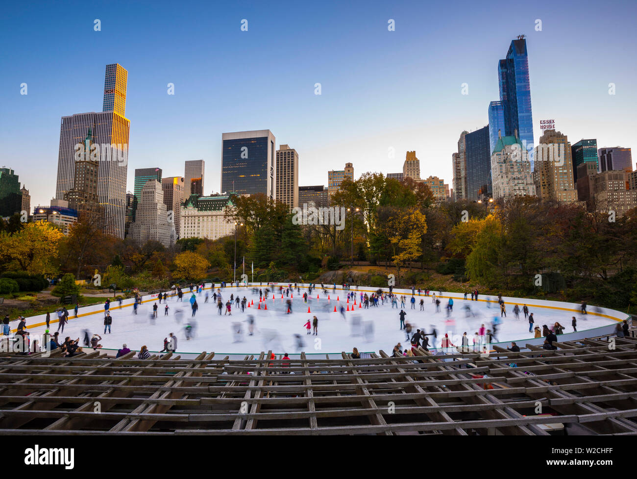 Wollman Ice rink, Central Park, Manhattan, New York City, New York, USA ...