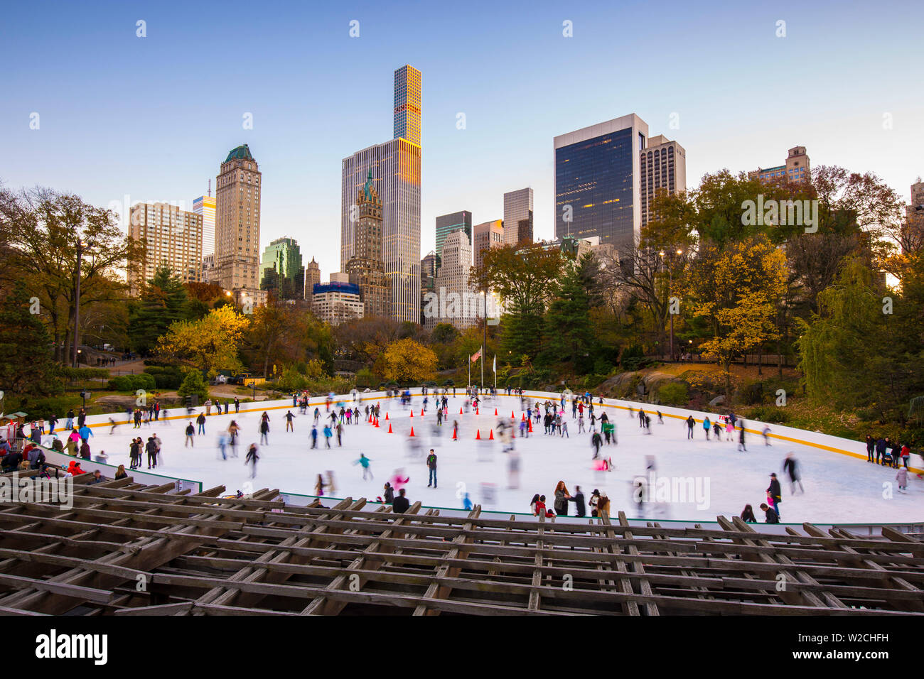 Wollman Ice rink, Central Park, Manhattan, New York City, New York, USA ...