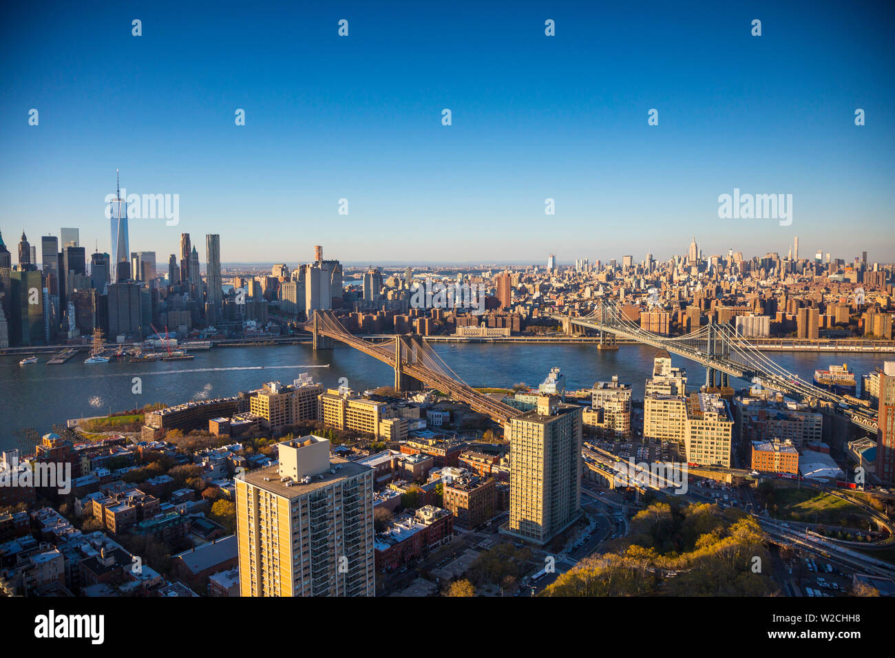 One World Trade Center, Manhattan and Brooklyn Bridges, Manhattan, New ...
