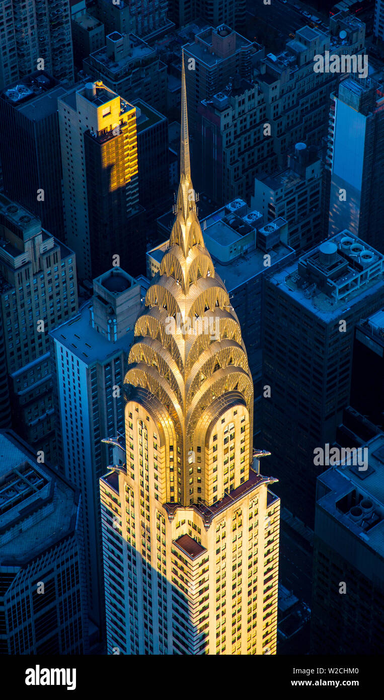 Chrysler building new york city aerial hi-res stock photography and ...