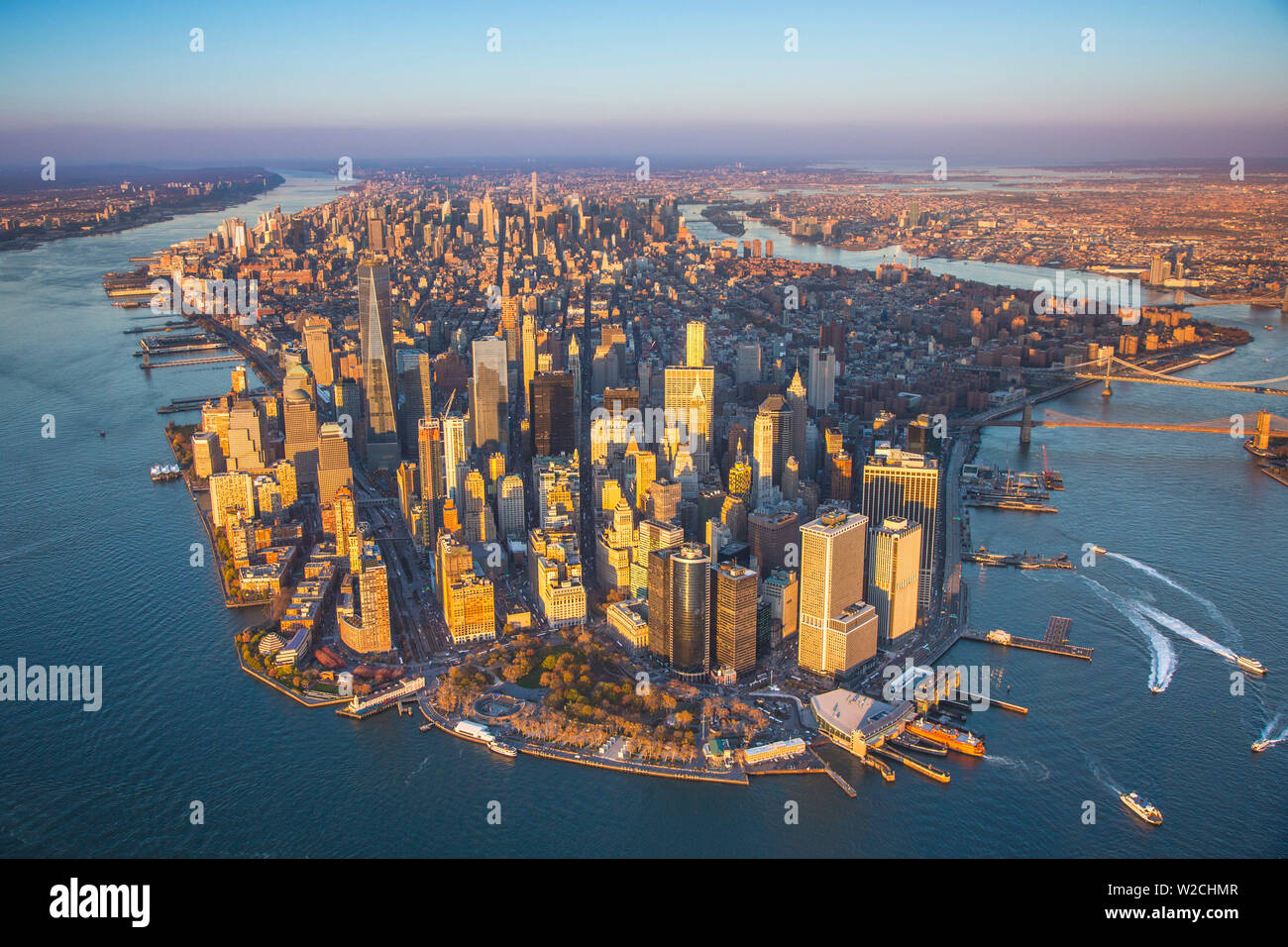 One World Trade Center and Lower Manhattan, New York City, New York ...