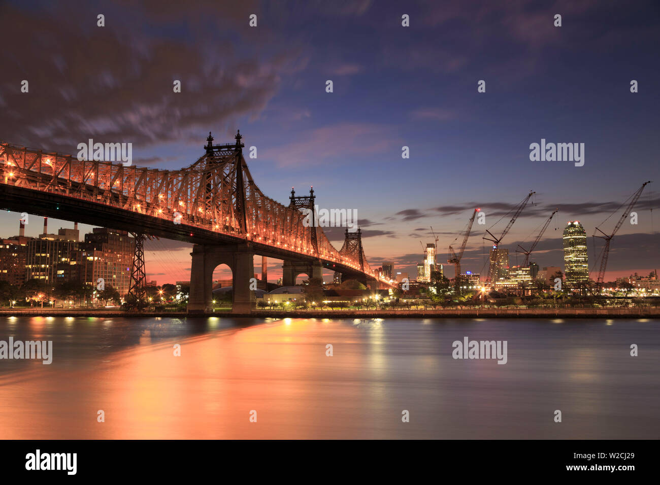 USA, New York, New York City, Manhattan, Ed Koch Queensboro Bridge ...