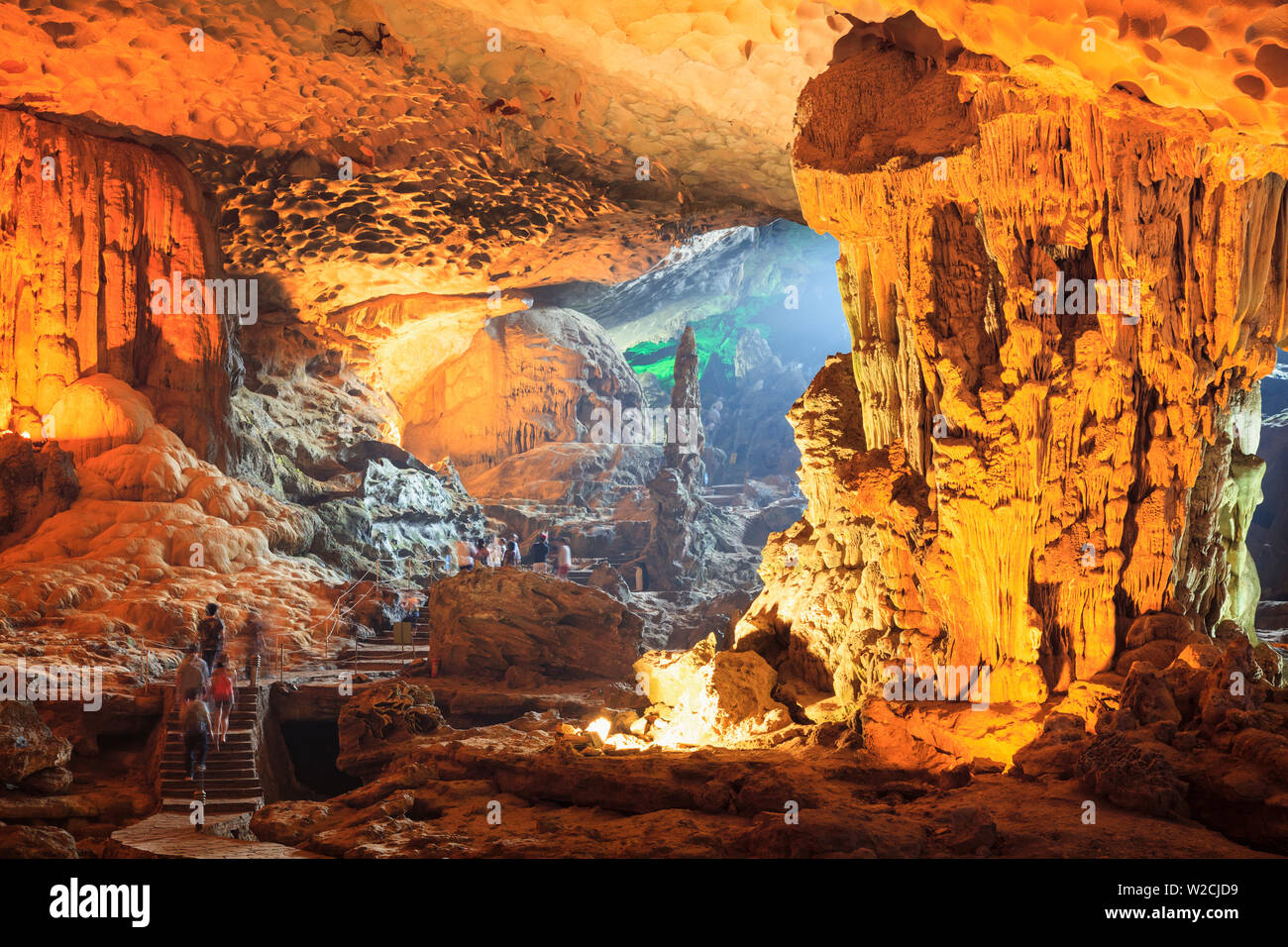 Vietnam, Halong Bay, Sung Sot Cave Stock Photo - Alamy